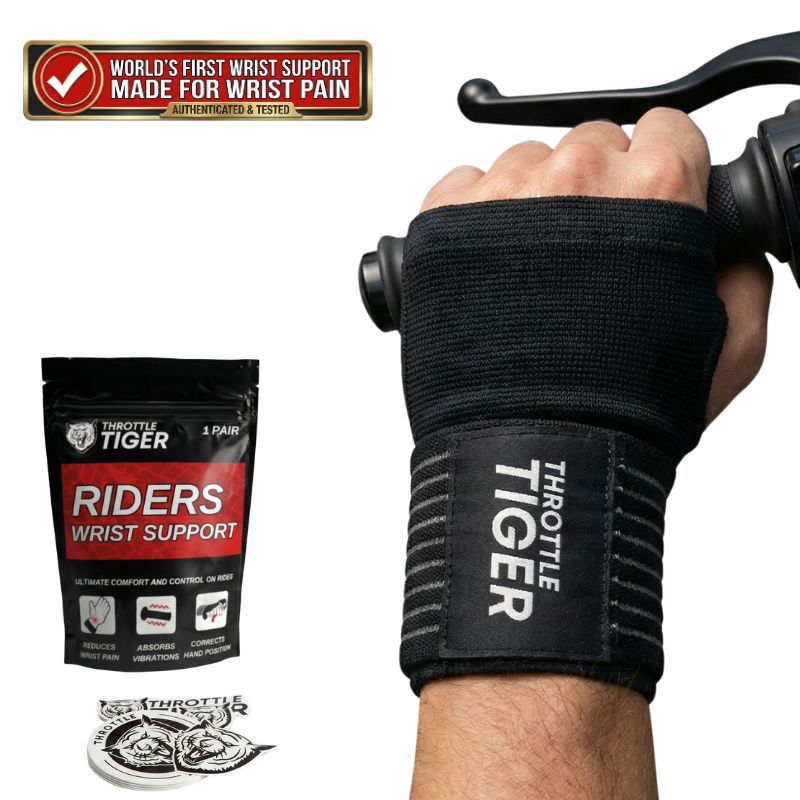 Motorcycle Wrist Support Brace - Ride Without Wrist Pain – Throttle Tiger