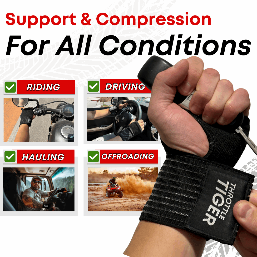 Motorcycle Wrist Support Brace - Ride Without Wrist Pain – Throttle Tiger
